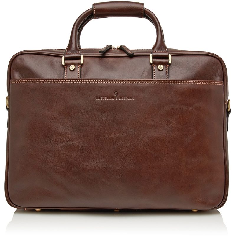 leren laptoptas heren